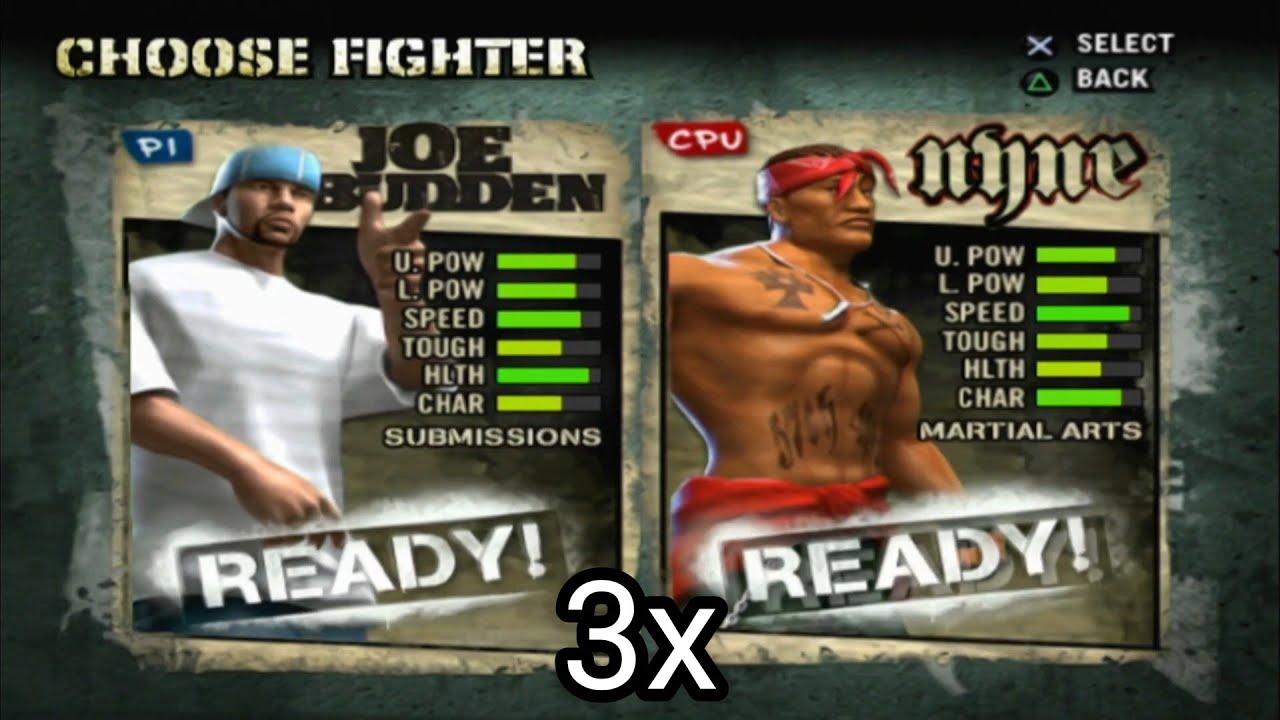 Def Jam Fight For NY | JOE BUDDEN vs NYNE | 3 Matches | HARD! (PS3 ...