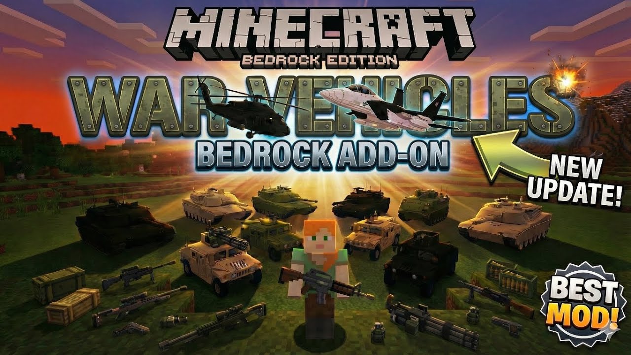 Insane War Vehicles in Minecraft PE (2025) || Full Command Guide ...