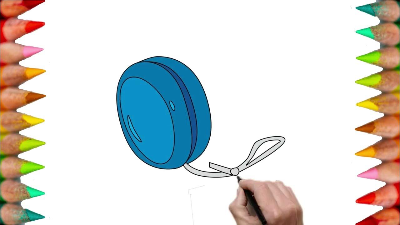 how to draw yoyo step by step - YouTube