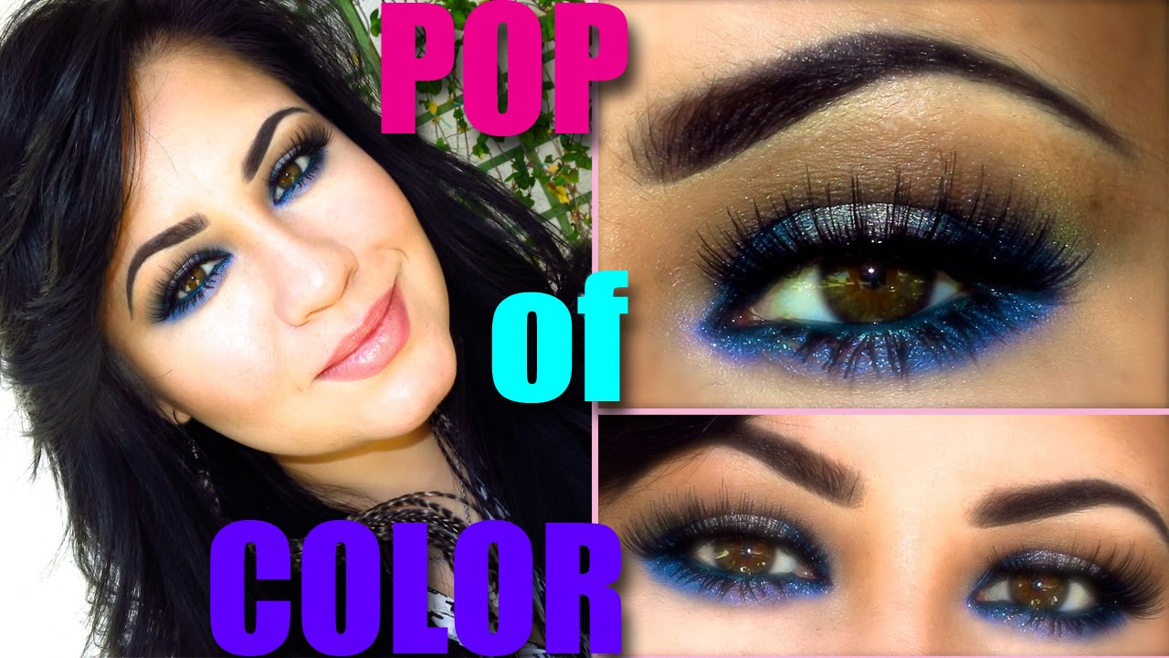Pop of Color Makeup Tutorial ♡ - YouTube