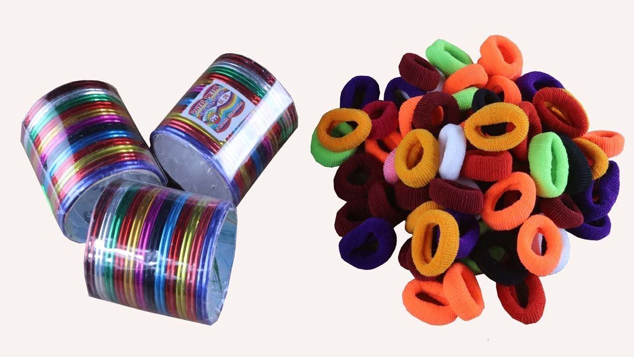 Amazing Wall hanging With Rubber Band & Bangles | DIY Craft idea - YouTube