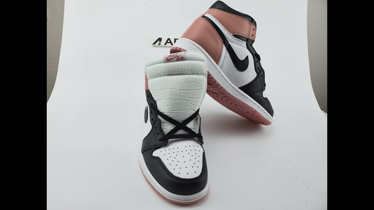 Jordan 1 Retro High Rust Pink REAL VS FAKE - YouTube
