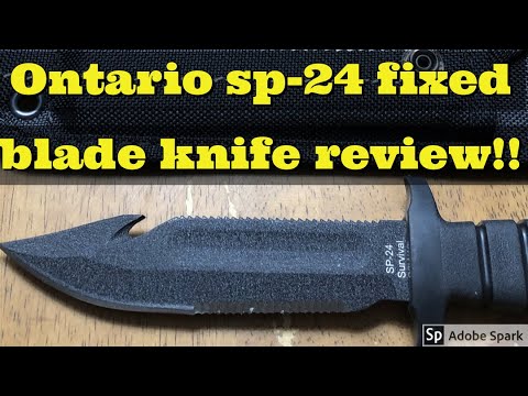 Ontario Knife SP-24 USN-1 survival Knife review! - YouTube