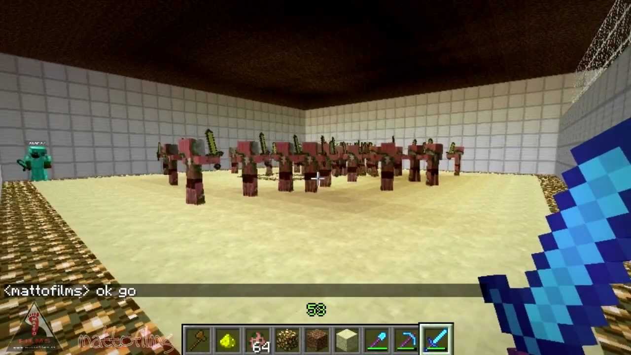Minecraft Battle: Players V Mobs (mattofilms) Keytastic server fun time ...