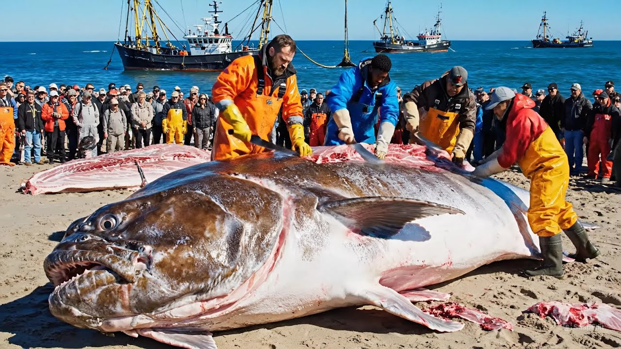 Hunting a 1,000KG Giant Pacific Halibut – A Deep-Sea Commercial ...
