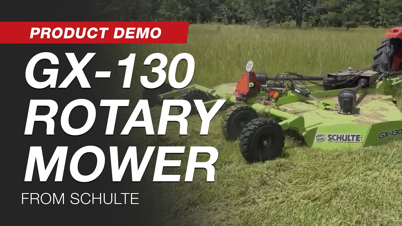 Schulte GX-130 Rotary Mower | Product Demo | Flaman Agriculture - YouTube