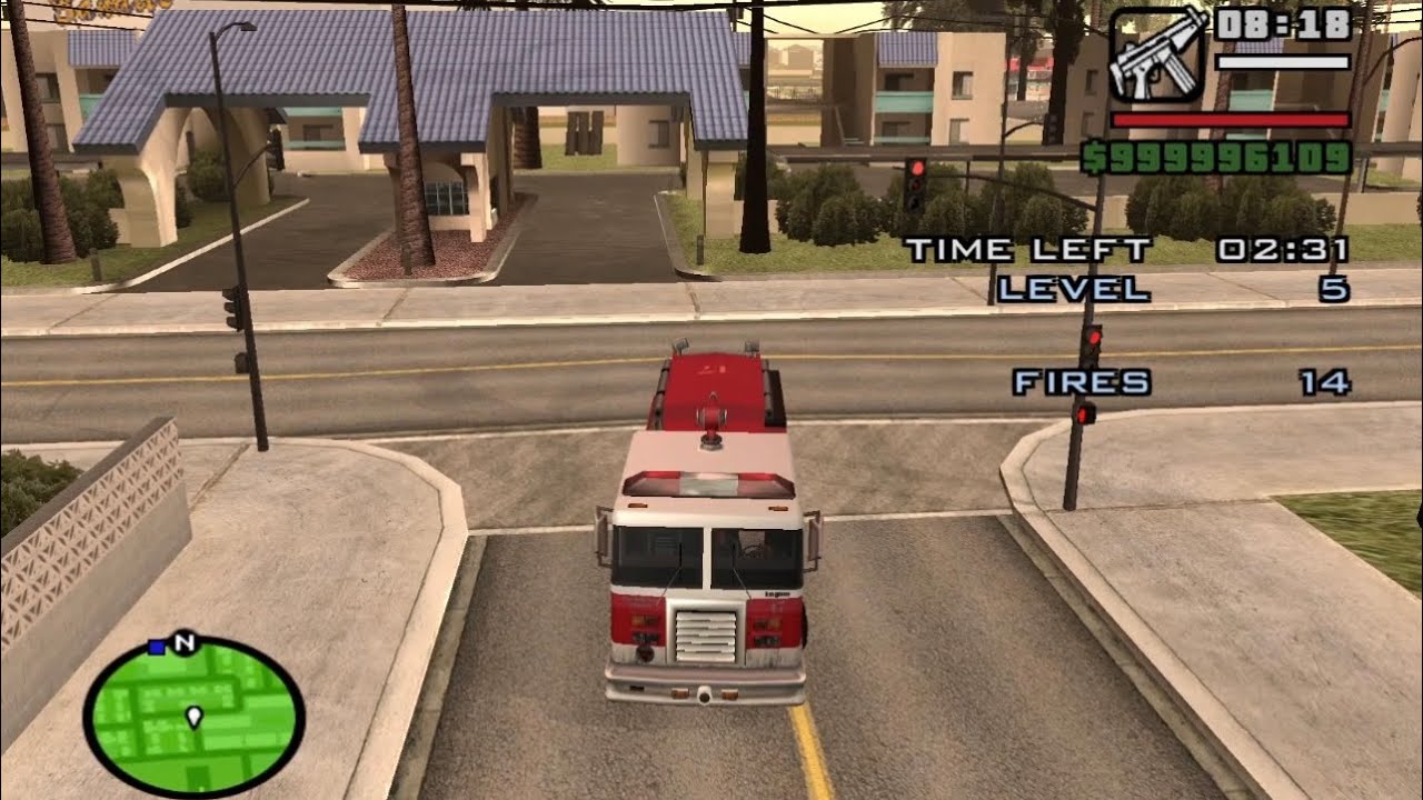 GTA San Andreas: Firefighter missions and Primo tuning - YouTube