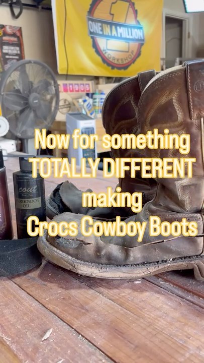 Making of DIY Crocs Cowboy Boots Part 1. Deconstructing @justinboots ...