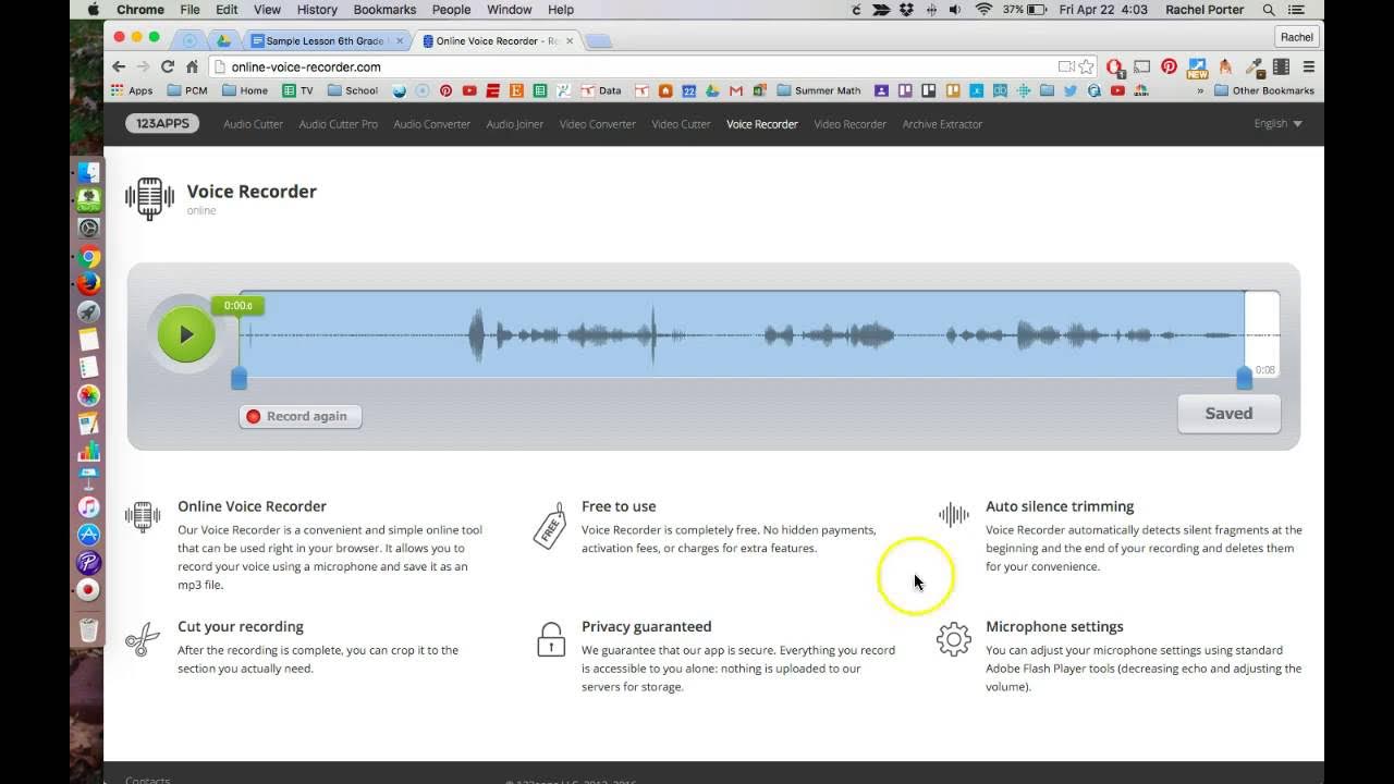 Recording & Inserting An Audio File - YouTube