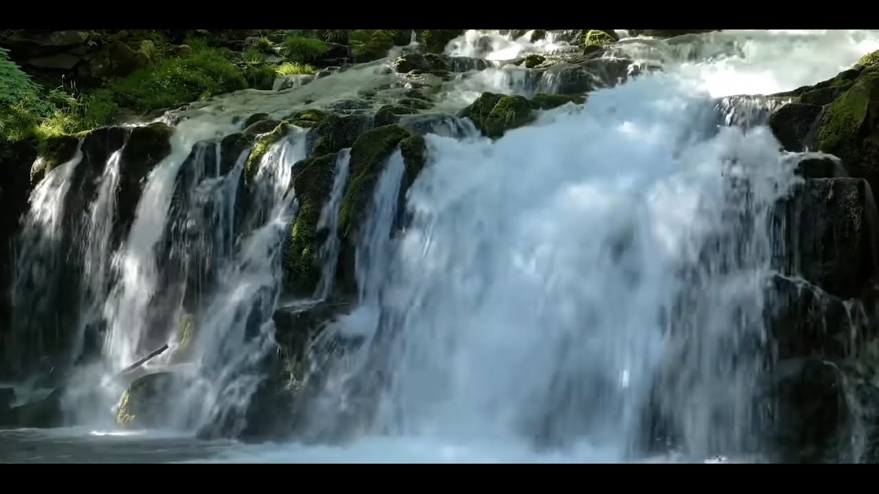 Natural sounds of a waterfall * Relaxation * Deep Sleep - YouTube