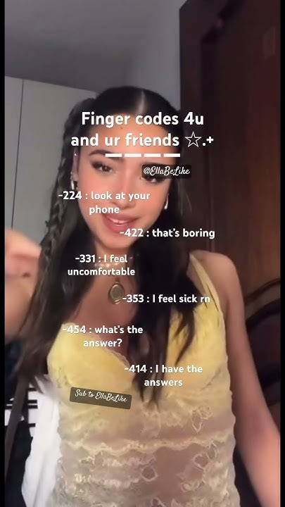 Finger codes 4u & ur friends #code #friends #school #subscribe #fyp #viral #aesthetic #blowup ...