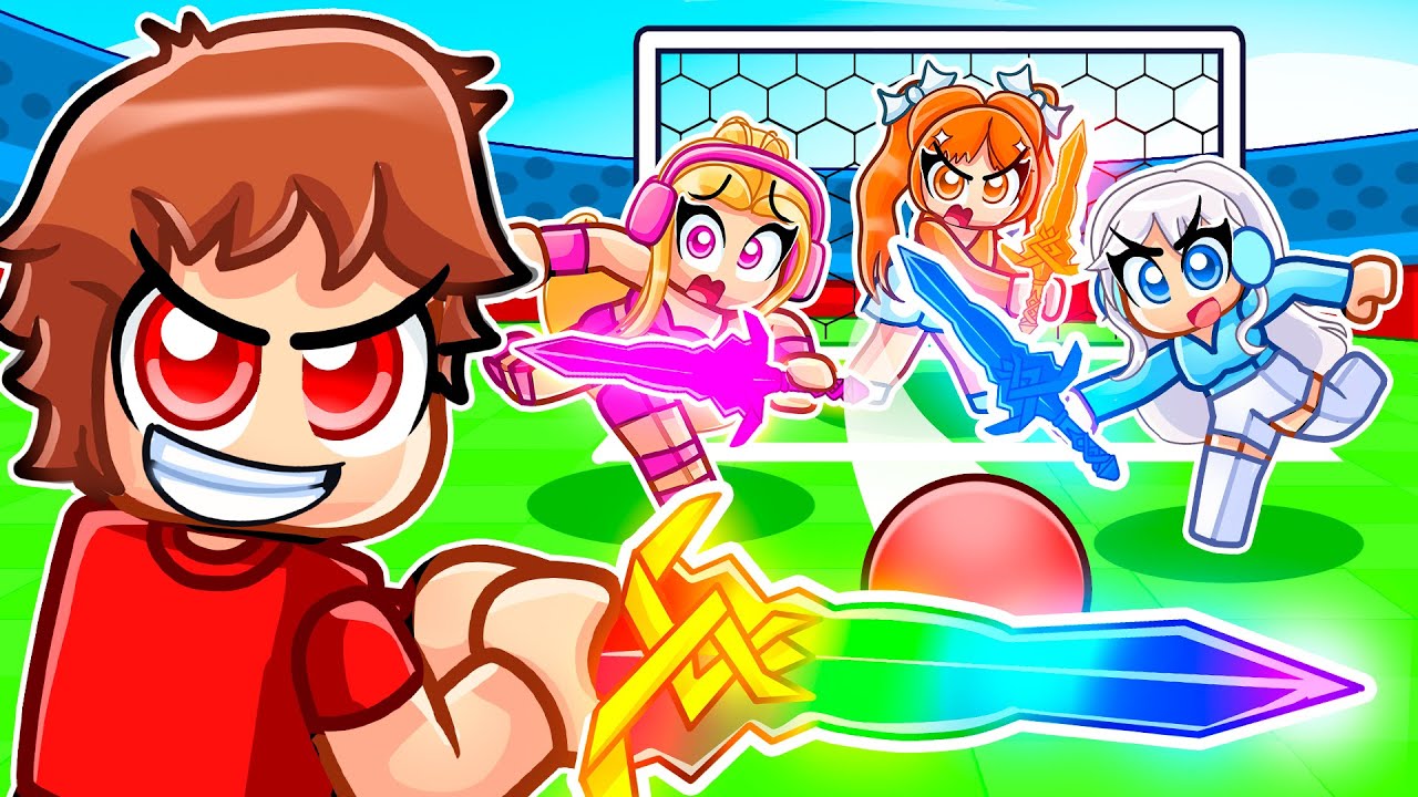Roblox Blade Soccer With MY CRAZY FAN GIRLS... - YouTube