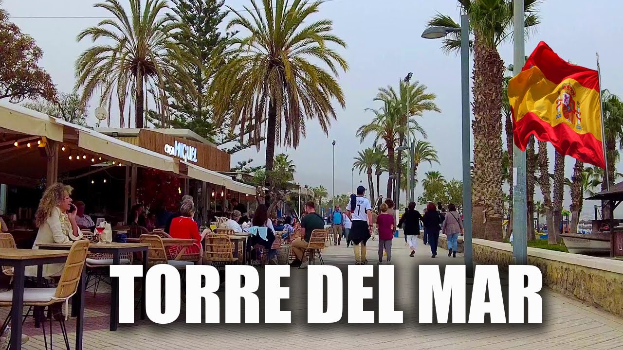 TORRE DEL MAR Spain Walking Tour April Malaga, Costa Del Sol, Andalusia ...