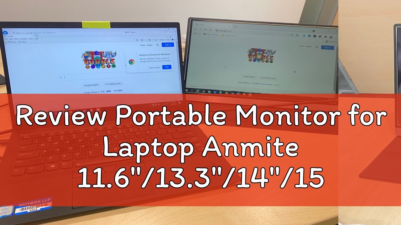 Review Portable Monitor for Laptop Anmite 11.6"/13.3"/14"/15.6"/18.5"4K ...