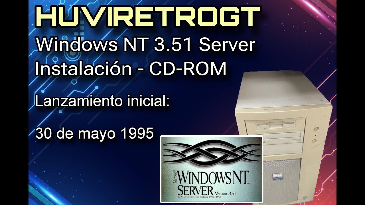Windows NT 3.51 Server: Instalando la versión NT Server de 1995 - YouTube