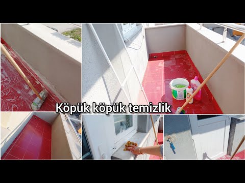 Bahar temizliği, Foşur Foşur balkon temizliği, detaylı balkon ve cam temizliği, sessiz vlog