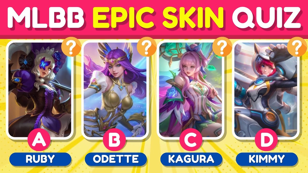 MOBILE LEGENDS BANG BANG EPIC SKIN QUIZ! 🤩 | CAN YOU GUESS THE HEROES ...