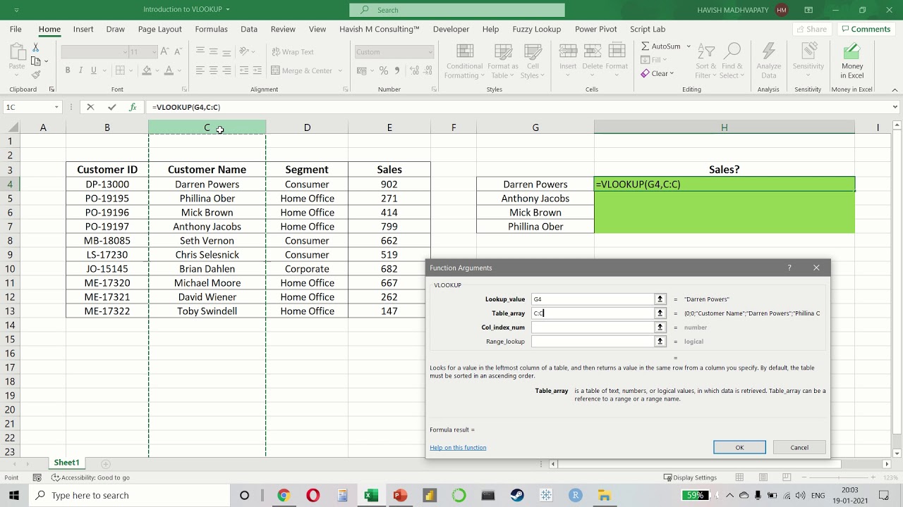 076 - VLOOKUP Function Argument - YouTube