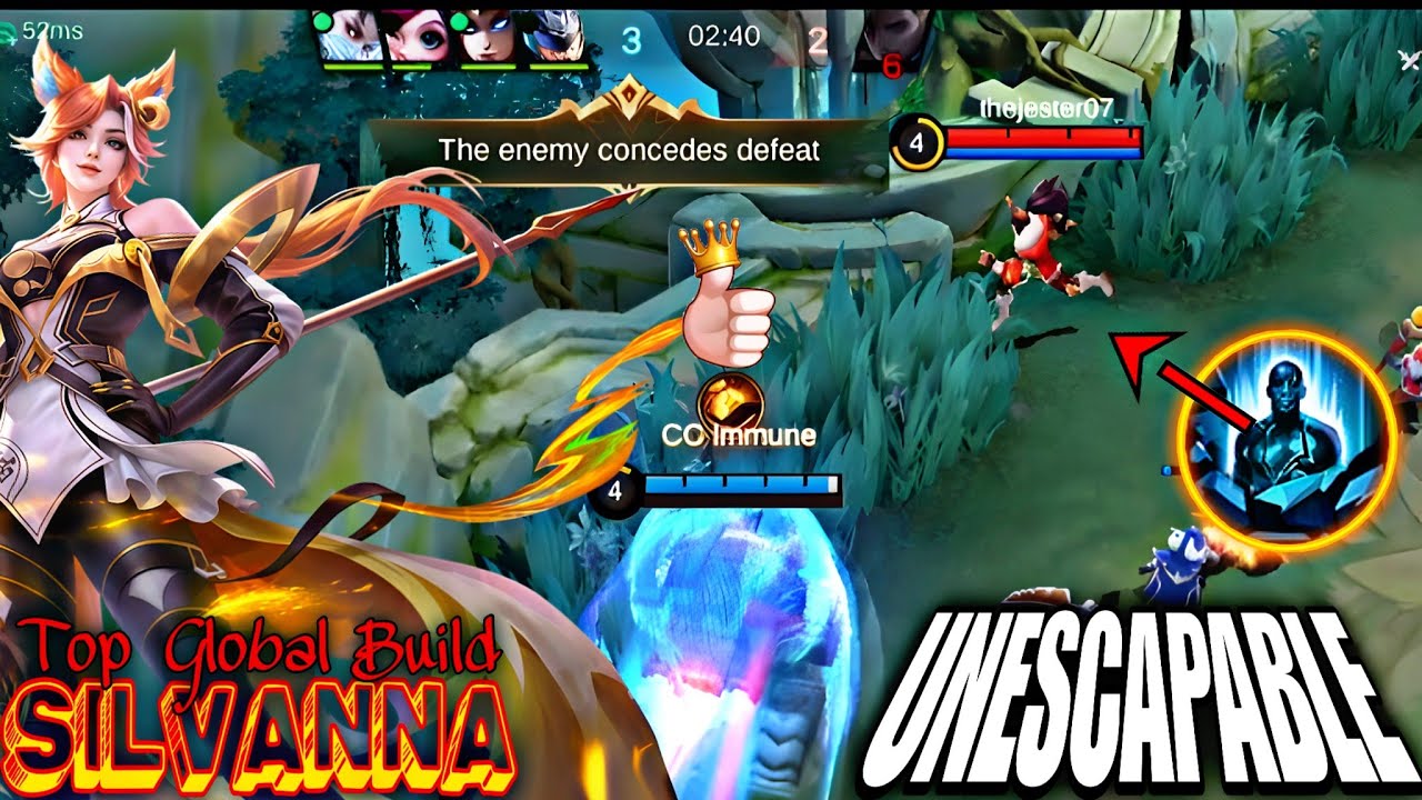 Silvanna one-Shot build (must watch) | Silvana gameplay | mobile ...