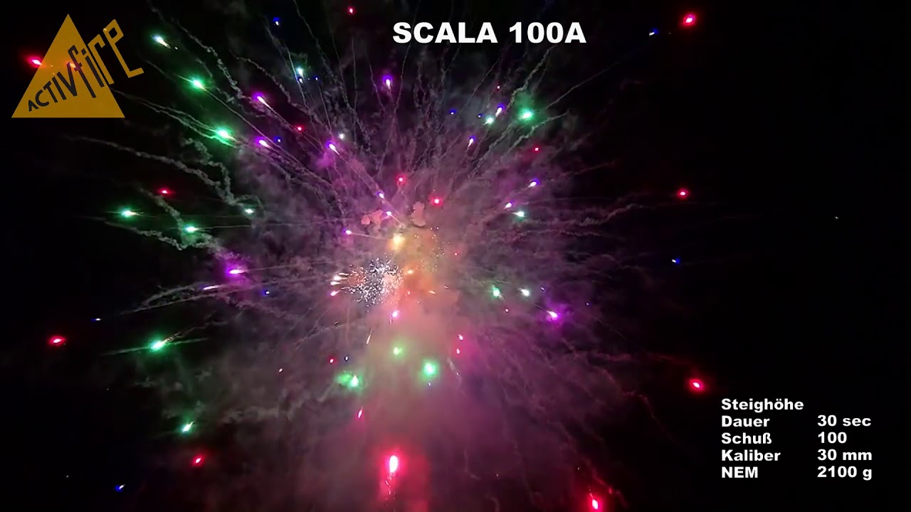 Feuerwerk SCALA 100A - YouTube