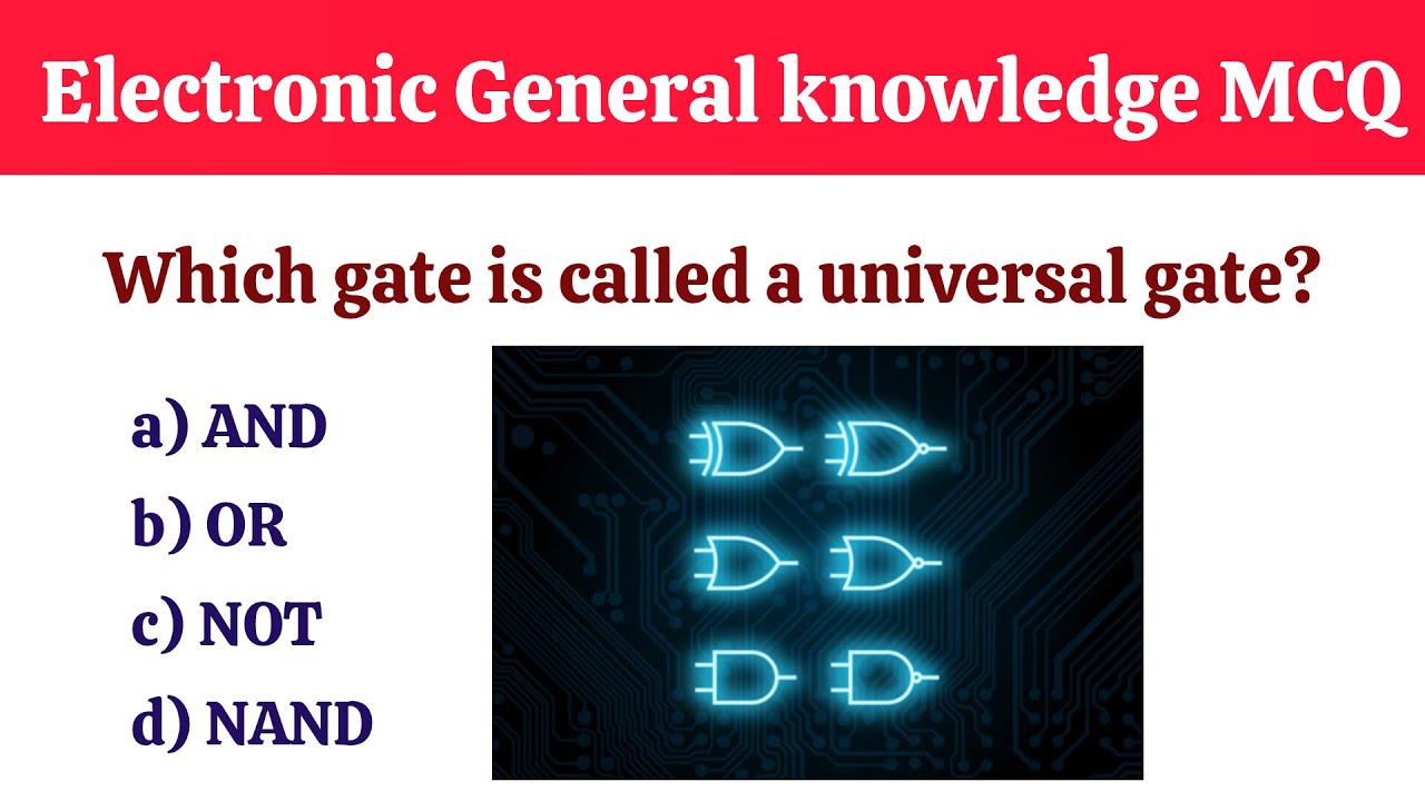 Basic Electronics mcq for SSC UPSC JE | important general knowladge ...