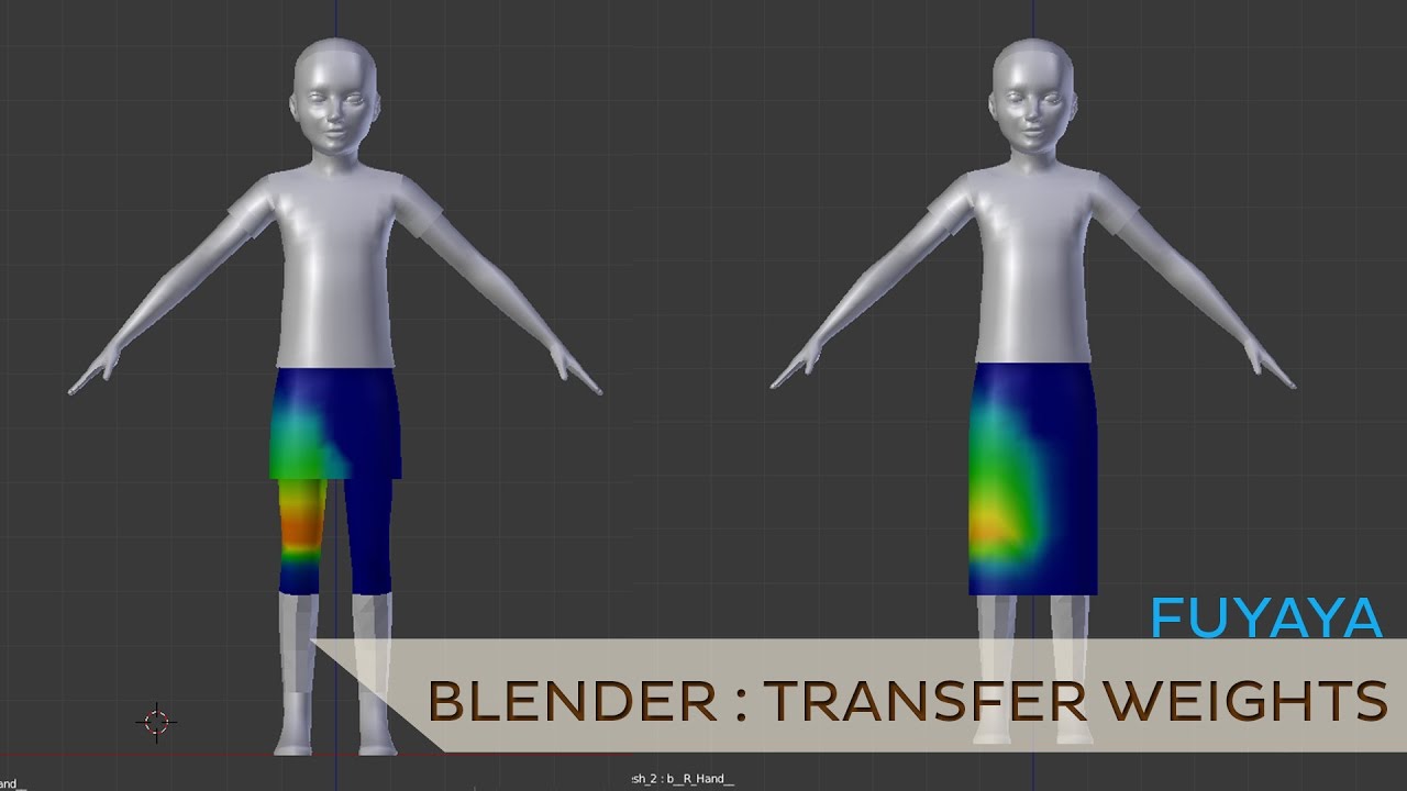 [Tutoriel] Blender : weight transfert - YouTube