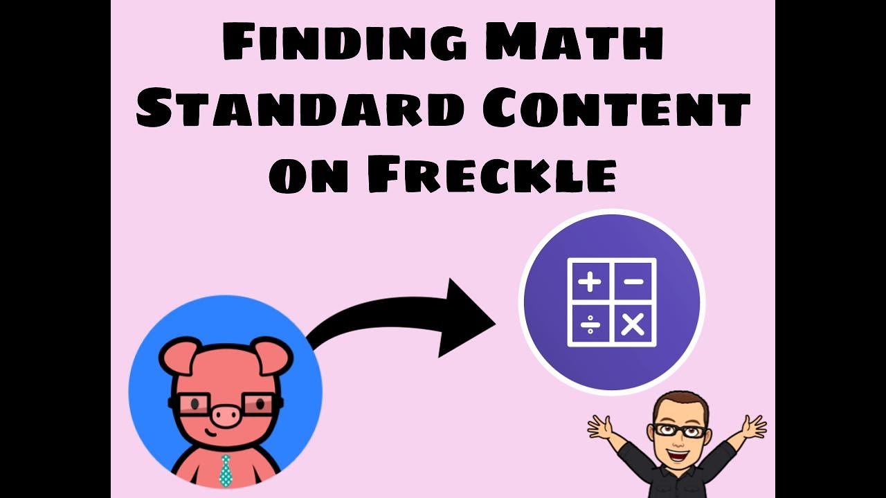 Freckle: Finding content to Support a Specific Math Standard - YouTube