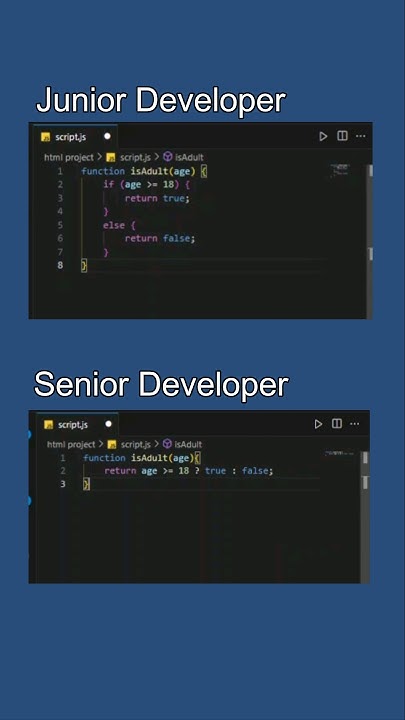 Junior vs Senior Developer Part 4 #shorts @ApnaCollegeOfficial - YouTube