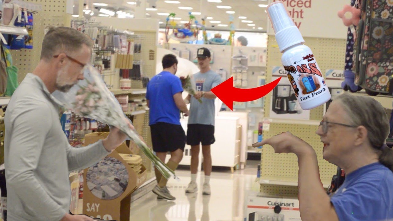 Fart Spray On Flowers Prank!! - YouTube