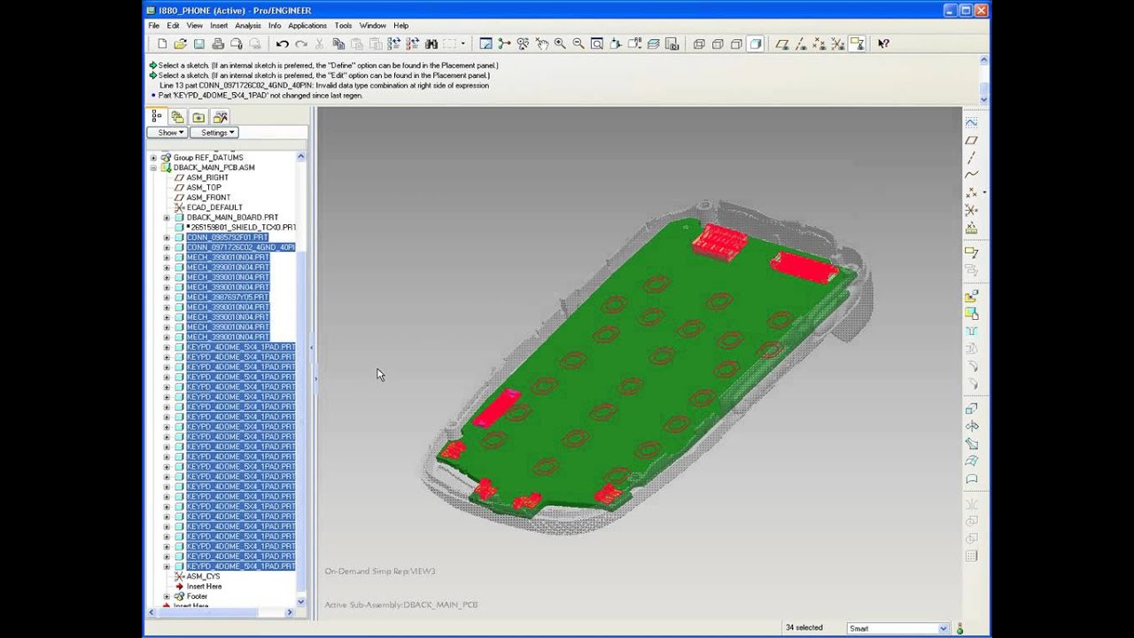 PTC Creo Flexible Modeling Extension ECAD MCAD - YouTube