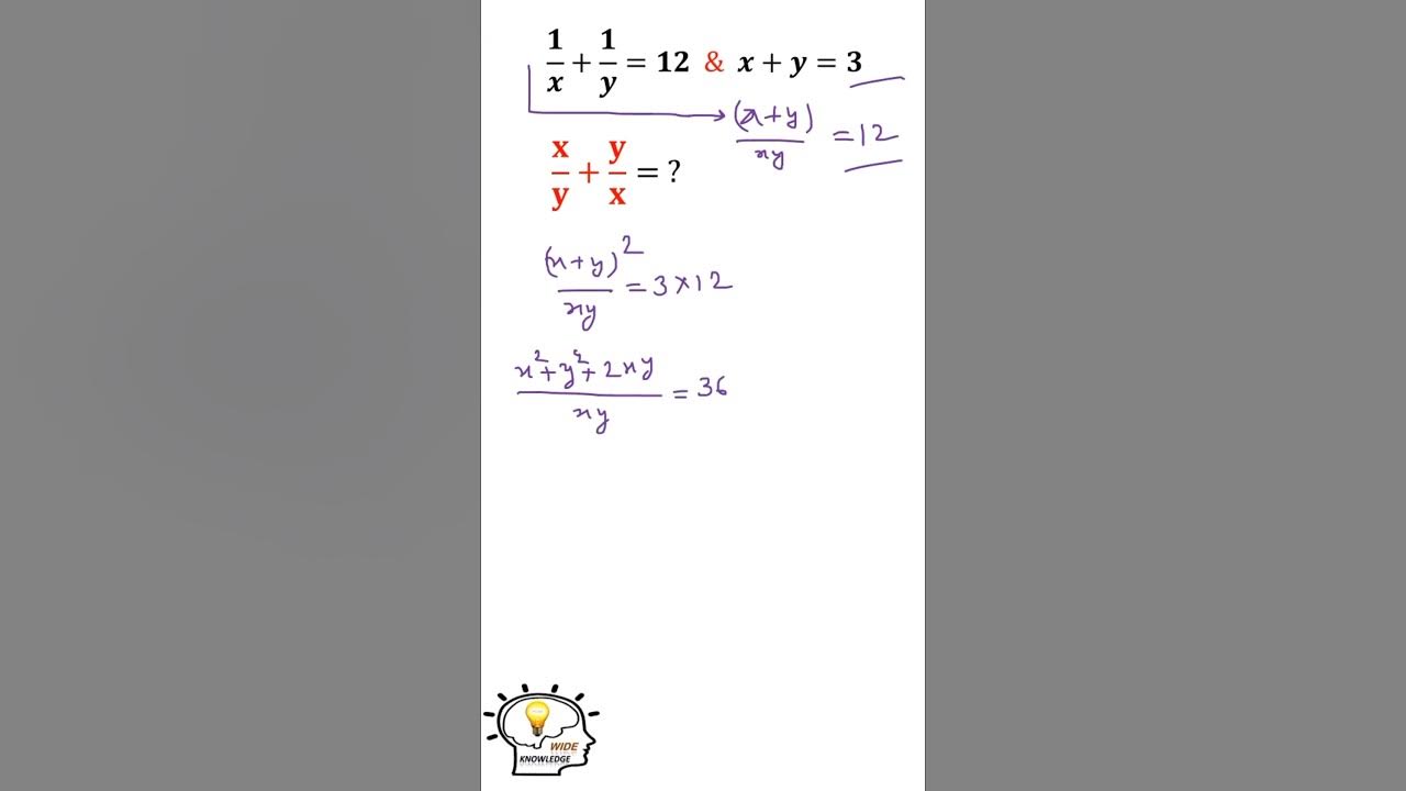 maths algebra problem solving | square formula | basic maths concept ...