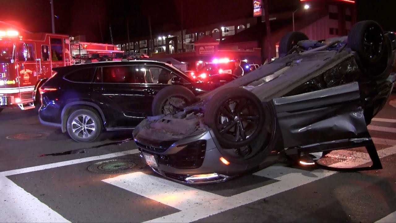Roll Over Accident, Chula Vista - YouTube
