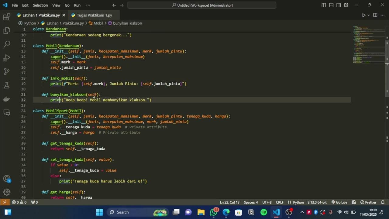 Tugas 2 Praktikum PBO - YouTube