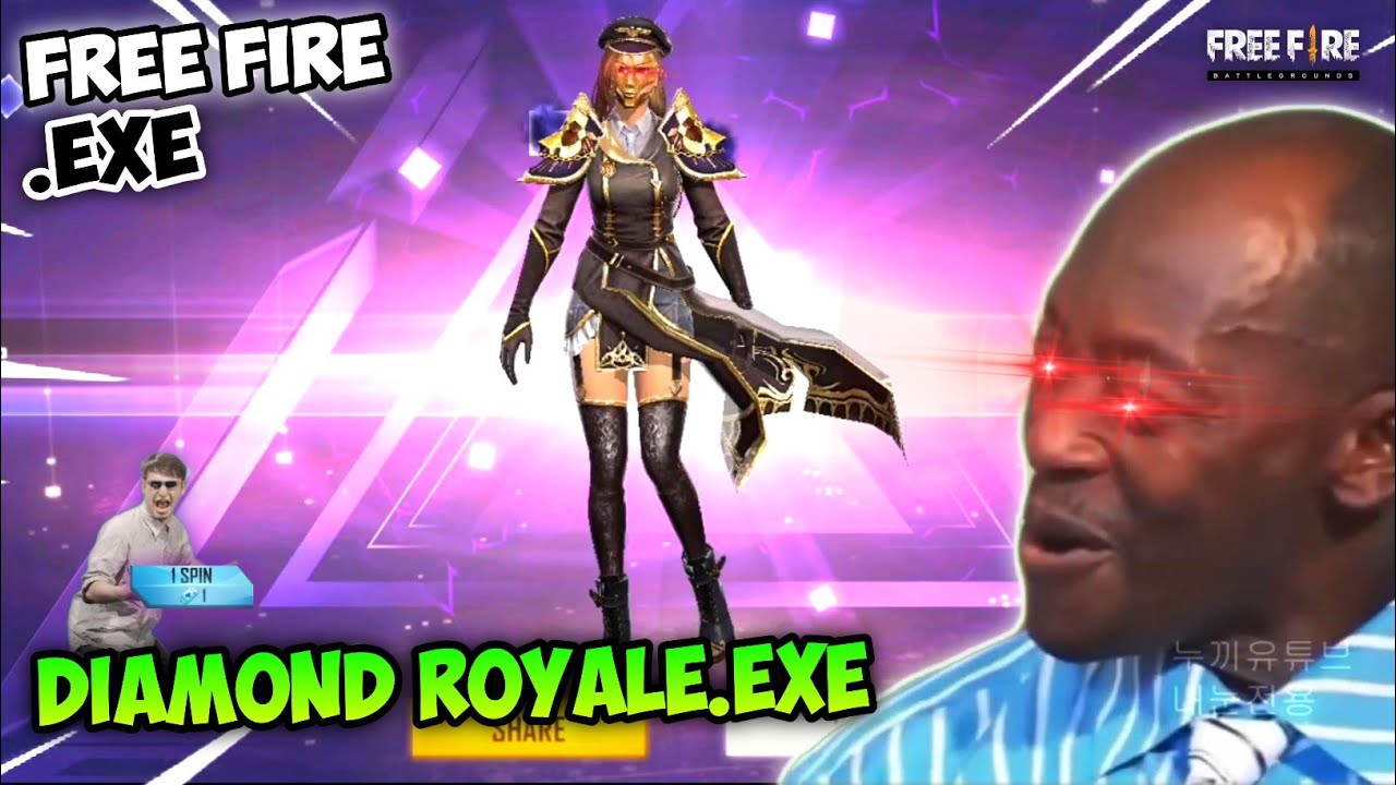 FREE FIRE.EXE - DIAMOND ROYALE.EXE (ff exe) - YouTube