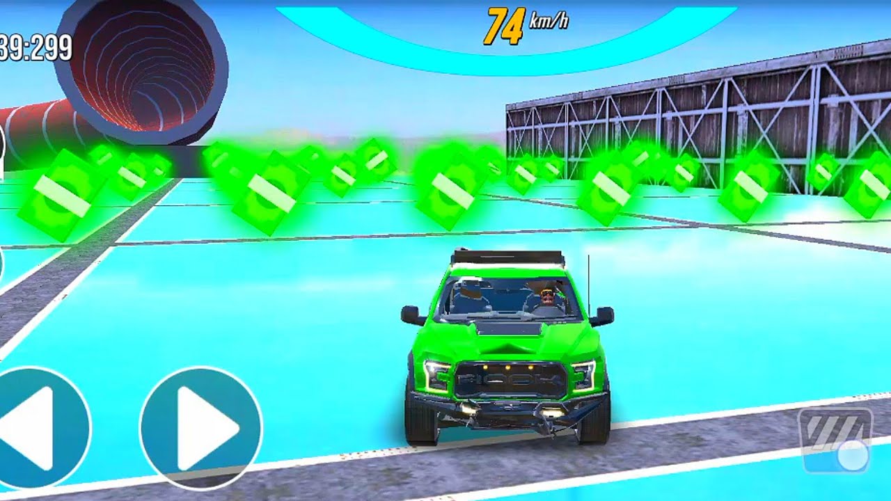 Mega Ramp Car Racing 3D Gameplay | Ramp Car Race Mission New Level ...