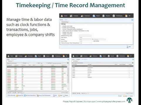Pinpay Payroll Express Demo - YouTube