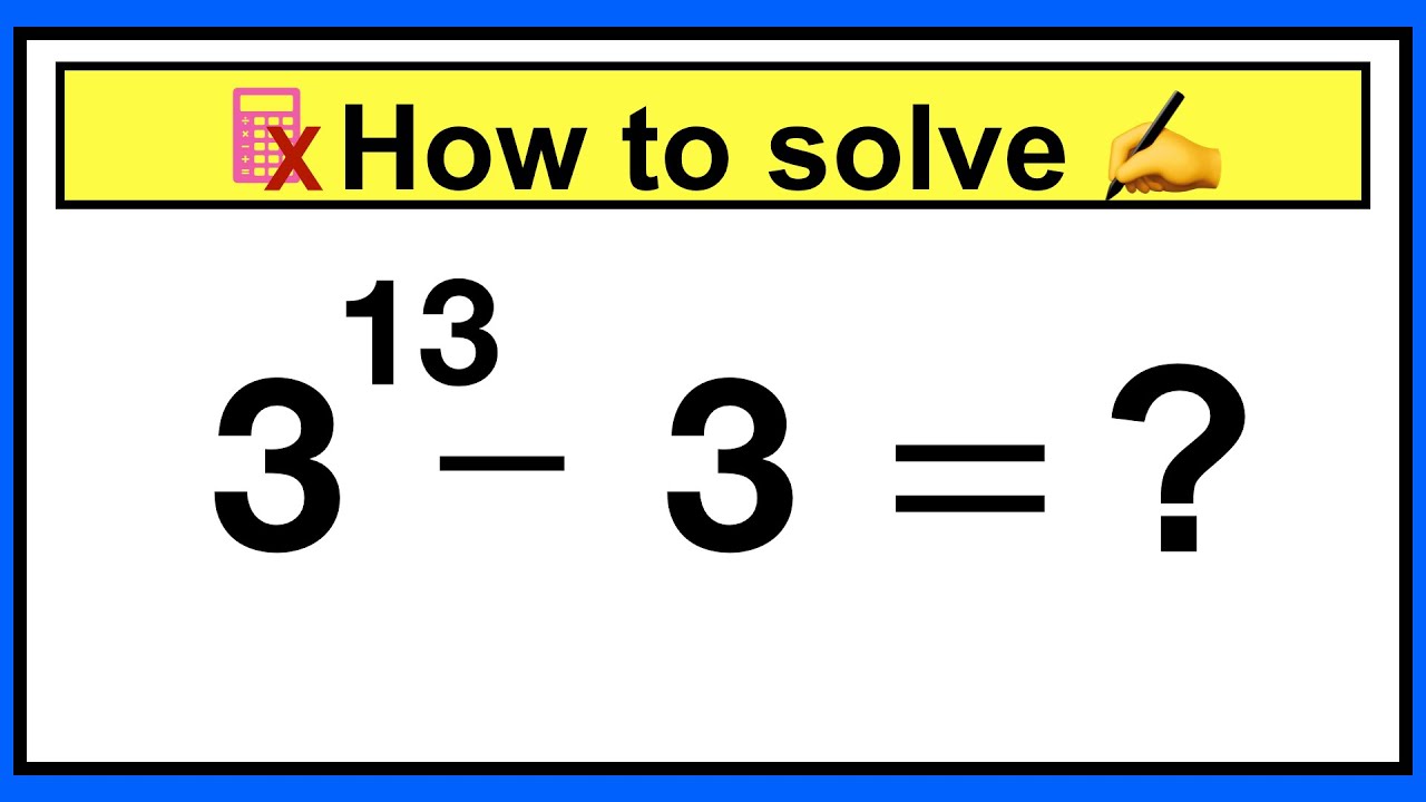 Nice Exponent simplification Math Problem .Find the Value - YouTube