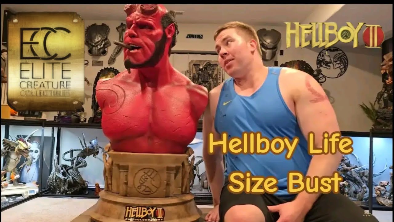 ECC Hellboy 2 Hellboy Life Size Bust Unboxing/Review - YouTube