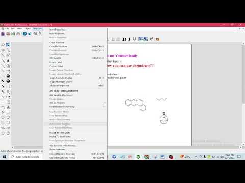 Learn ChemDraw in 2 mins | Easy way to use Chem Draw || How to draw chemical structure in ...