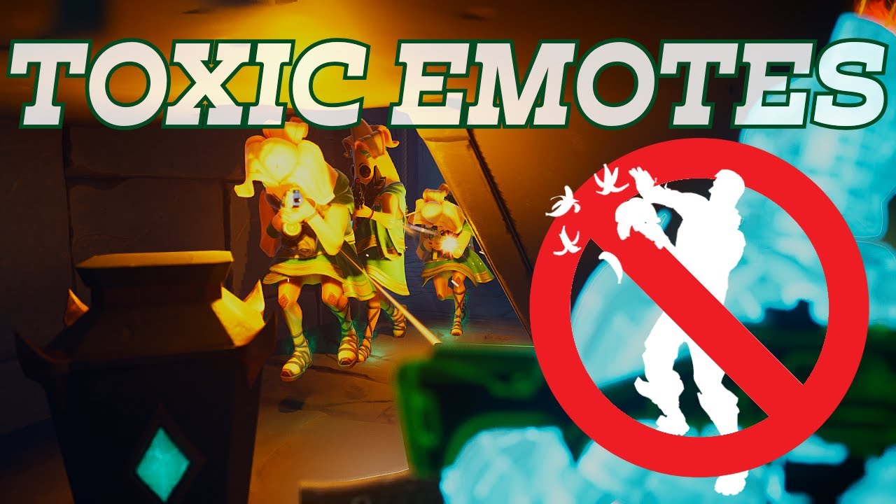 When epic bans a "Toxic" emote, but not the alphabet! - YouTube