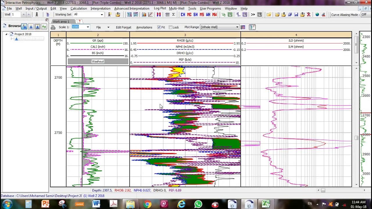 interactive petrophysics software part 1 شرح - YouTube