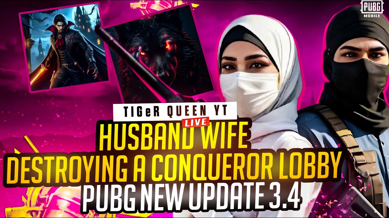 LIVE CONQUEROR PUSH WITH HUSBAND @tiger_kingyt_official ️| GIRL GMER ...