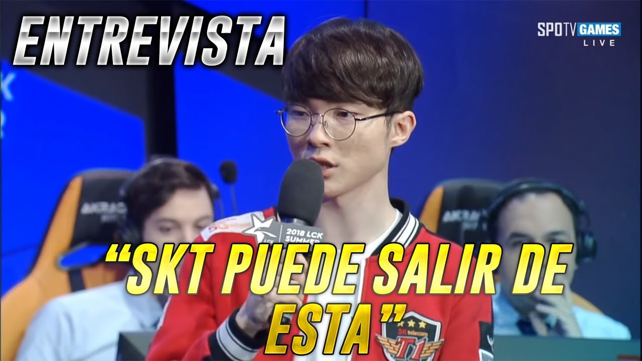 FAKER ENTREVISTA: HABLANDO DEL MAL RENDIMIENTO DEL EQUIPO, Y LOS NUEVOS JUGADORES "SKT T2" - YouTube