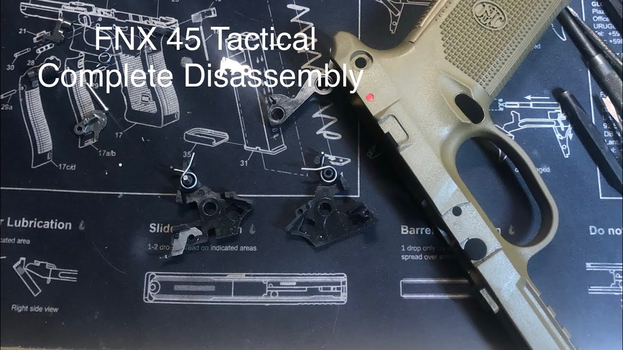 FN FNX 45 Tactical/FNX45 Complete Disassembly/Reassembly - YouTube