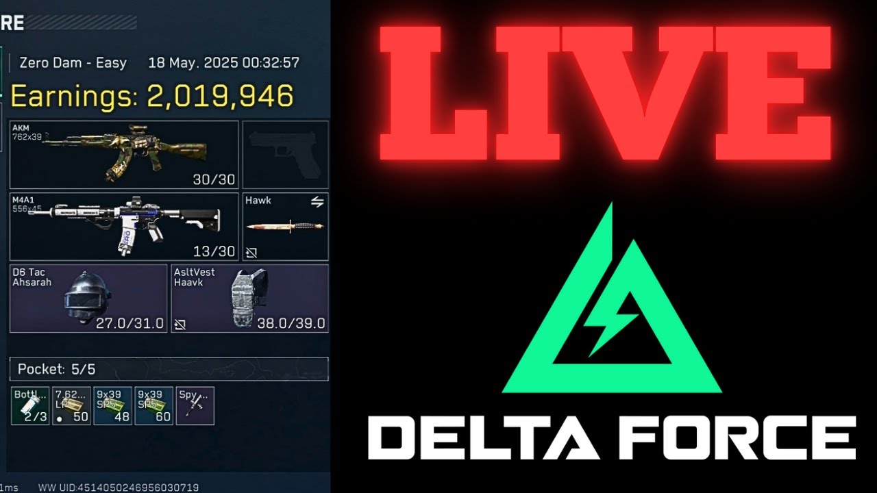 (Live) Red Hunting on Delta Force Zero Dam! - YouTube
