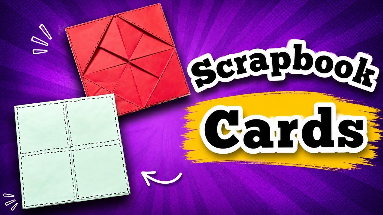 Scrapbook Cards//How to make cards for Scrapbook|DIY Scrapbook cards ...