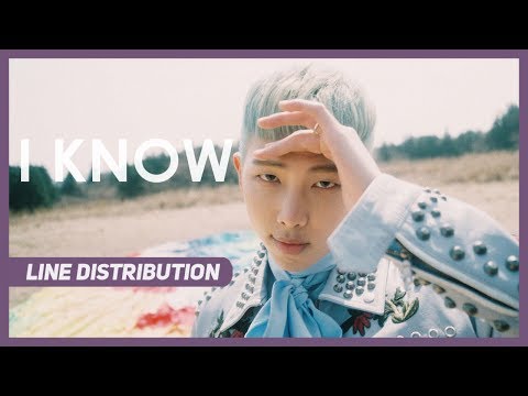 I Know (알아요) - Rap Monster & Jungkook (Line Distribution) Color Coded