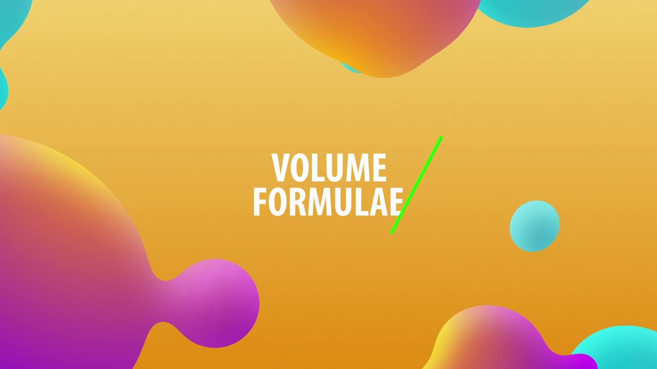 Maths GCSE revision - Volume formulae - YouTube