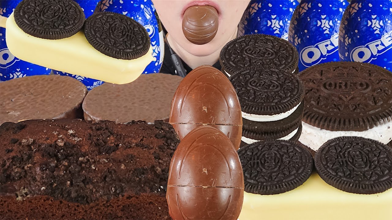 ASMR Oreo Desserts *Brownie, Magnum White Chocolate Ice Cream, Cookie ...