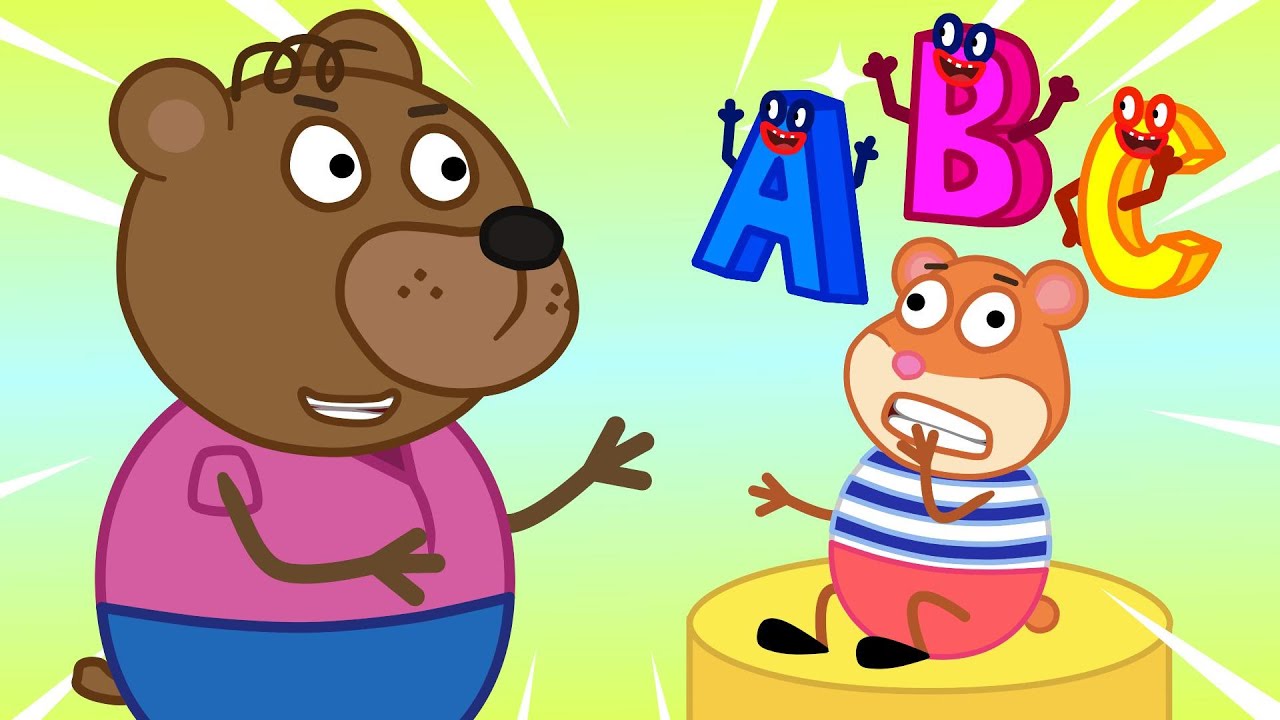 ABC Learn English Alphabet with Pug Family and Hamster | Wolfoo Cartoon ...
